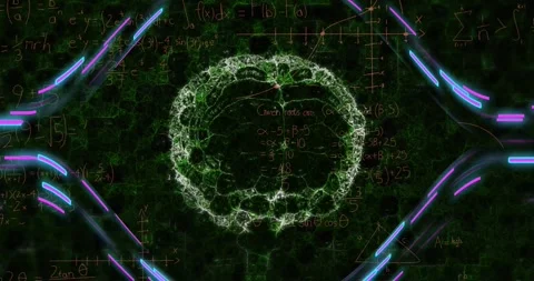 Animation of human brain, light trails a... | Stock Video | Pond5
