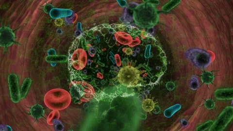 Animation of human brain spinning over c... | Stock Video | Pond5