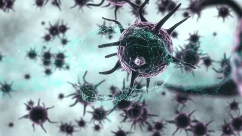 Animation of human brain spinning over c... | Stock Video | Pond5