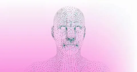 Animation of human head with binary codi... | Stock Video | Pond5