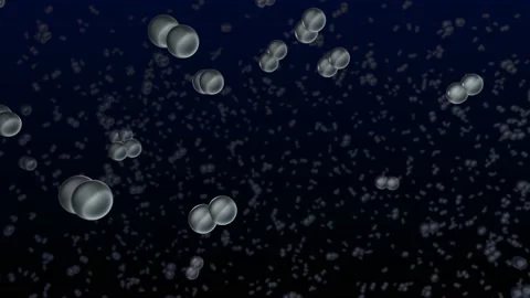 Animation of hydrogen/nitrogen gas mole... | Stock Video | Pond5
