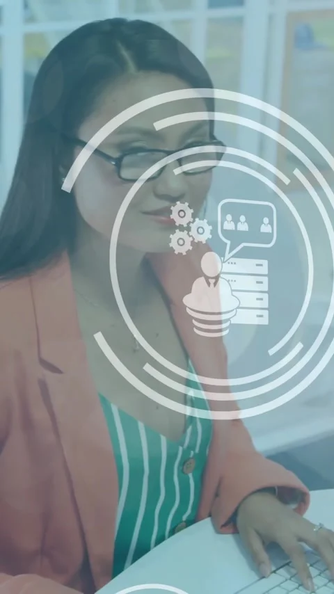 Woman Icon Circle Stock Videos – Royalty-Free HD & 4K Videos | Pond5