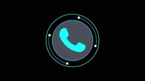 Animation icon HUD isolate on black back... | Stock Video | Pond5