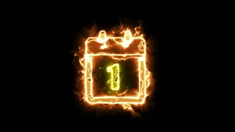 Animation icons, date calendar sign in g... | Stock Video | Pond5