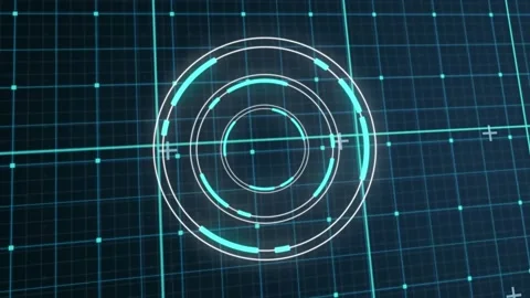 Animation of illuminated circles overcon... | Stock Video | Pond5