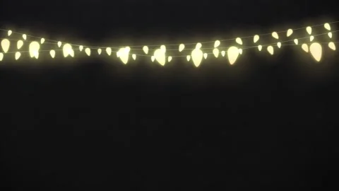 Animation of illuminated lights hanging ... | Stock Video | Pond5