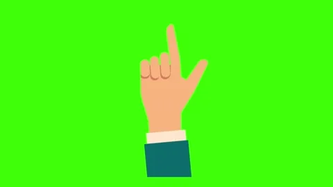Animation of an index finger icon on a g... | Stock Video | Pond5