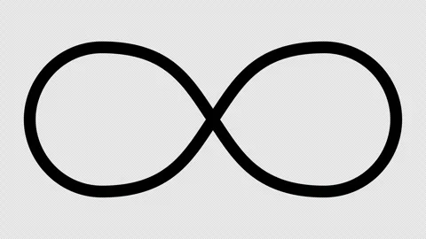 Animation of the infinity symbol. | Stock Video | Pond5