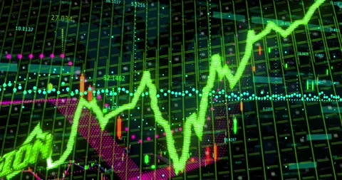 Animation of inflation text in green ove... | Stock Video | Pond5