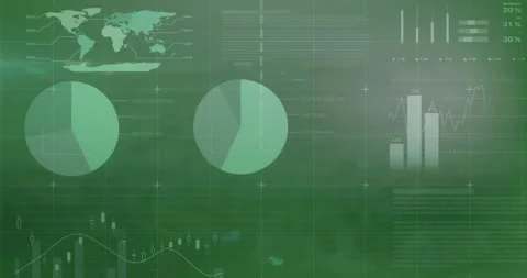 Animation of infographic interface again... | Stock Video | Pond5
