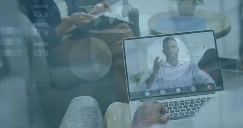 Animation of infographic interface and a... | Stock Video | Pond5