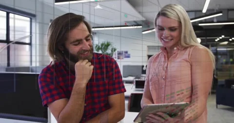 Animation of infographic interface and c... | Stock Video | Pond5