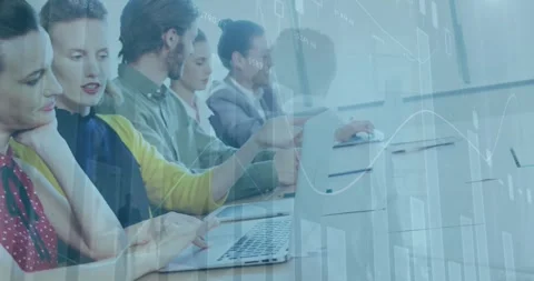 Animation of infographic interface and d... | Stock Video | Pond5