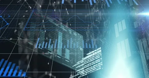 Animation of infographic interface and l... | Stock Video | Pond5