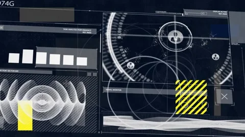 Animation of infographic interface and l... | Stock Video | Pond5