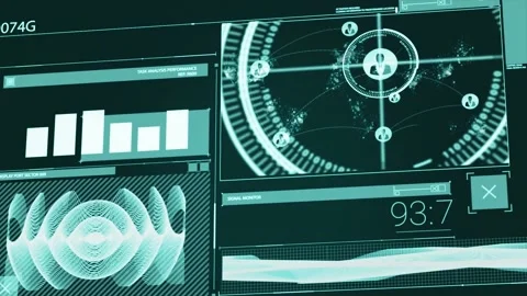 Animation of infographic interface with ... | Stock Video | Pond5