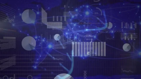 Animation of infographic interface with ... | Stock Video | Pond5