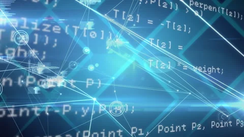 Animation of information and data moving... | Stock Video | Pond5
