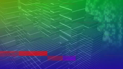 Animation of interference over digital c... | Stock Video | Pond5