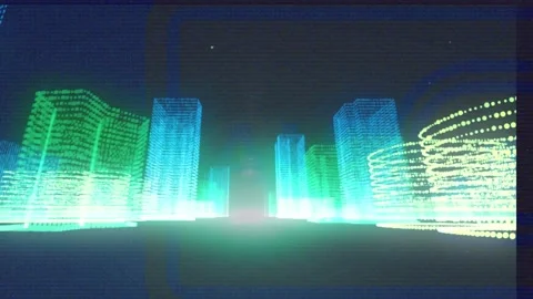 Animation of interference over digital c... | Stock Video | Pond5