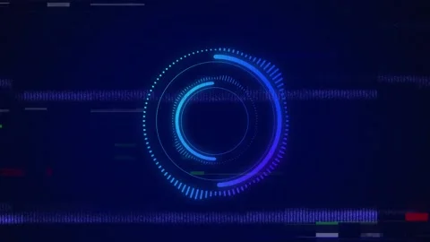 Animation of interference over scope sca... | Stock Video | Pond5