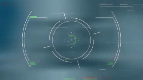 Animation of interference over scope sca... | Stock Video | Pond5