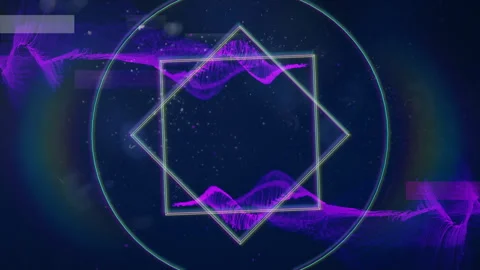 Animation of interference over shapes on... | Stock Video | Pond5