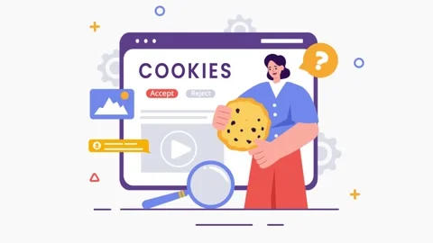 Animation of Internet Cookies Technology... | Stock Video | Pond5