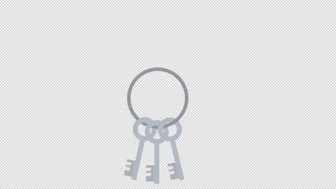 Animation of keys. Bunch of keys. Cartoo... | Stock Video | Pond5