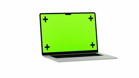 Animation of a laptop on a white backgro... | Stock Video | Pond5