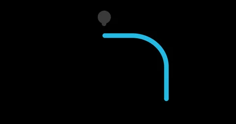 Animation of a left turn arrow | Stock Video | Pond5