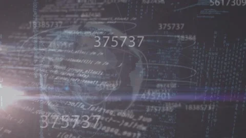 Animation of lens flare, multiple number... | Stock Video | Pond5