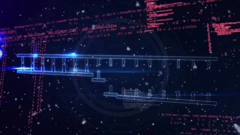 Animation of lens flare, programming lan... | Stock Video | Pond5