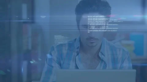 Animation of lens flares and programming... | Stock Video | Pond5