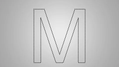 Animation of Letter M, seamless looping | Stock Video | Pond5