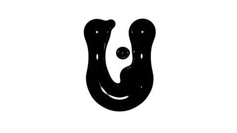 Animation of letter U isolated on white ... | Stock Video | Pond5