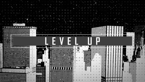 Animation of level up text in bar and sn... | Stock Video | Pond5