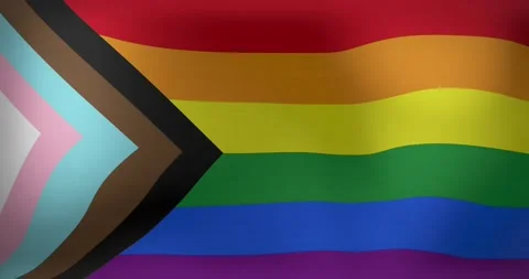 Animation of lgbt flag with updated gay ... | Stock Video | Pond5