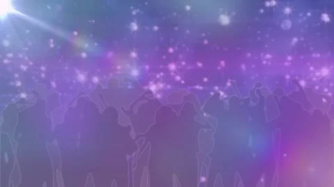 Animation of light beam moving over silh... | Stock Video | Pond5