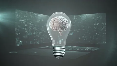 Animation of a light bulb with a 3D huma... | Stock Video | Pond5