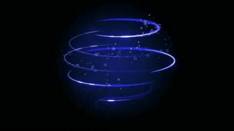 Animation light circle effects isolate o... | Stock Video | Pond5