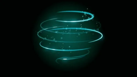 Animation light circle effects isolate o... | Stock Video | Pond5
