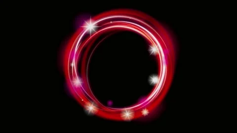 Animation light circle effects isolate o... | Stock Video | Pond5