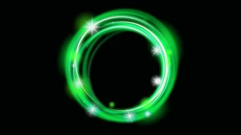 Animation light circle effects isolate o... | Stock Video | Pond5