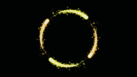 Animation light circle effects isolate o... | Stock Video | Pond5