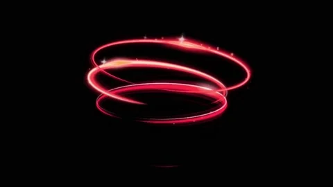 Animation light circle effects isolate o... | Stock Video | Pond5