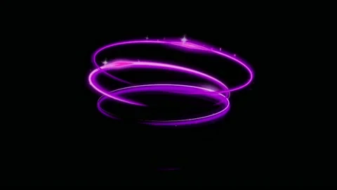 Animation light circle effects isolate o... | Stock Video | Pond5