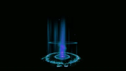 Animation light effects for teleport tra... | Stock Video | Pond5