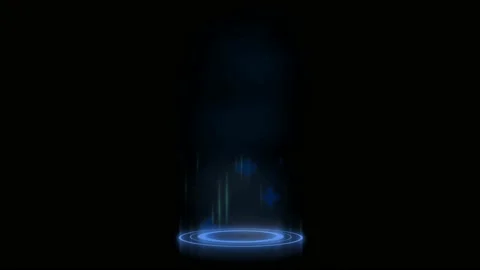 Animation light effects for teleport tra... | Stock Video | Pond5