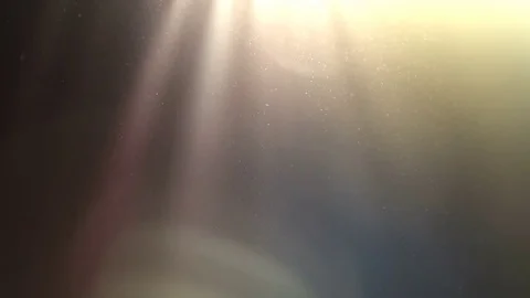 Animation of light rays and dust particl... | Stock Video | Pond5